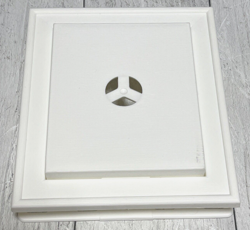 (10/Pack) Builders Edge Slimline 7-in X 8-in Bright Standard Mounting Block