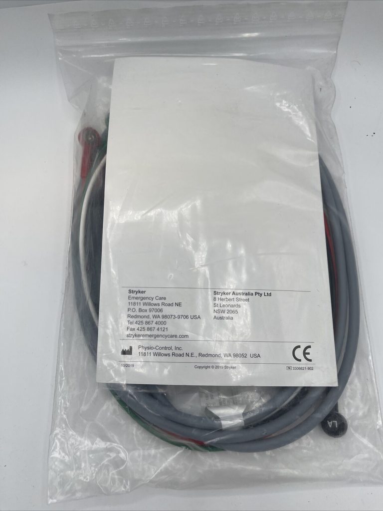Physio Control 4-wire Limb Cable 2.4m 8ft IEC 11111-000018 3302822-012