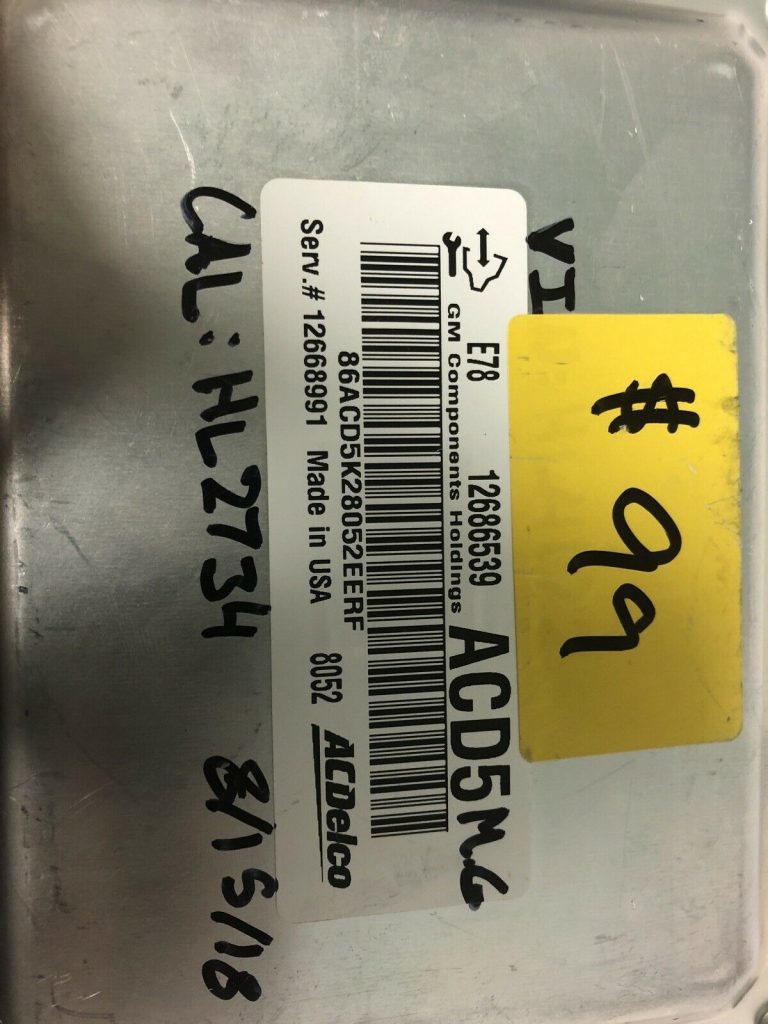 OEM AC DELCO GM E78 ACD5 ENGINE CONTROL MODULE 12686539