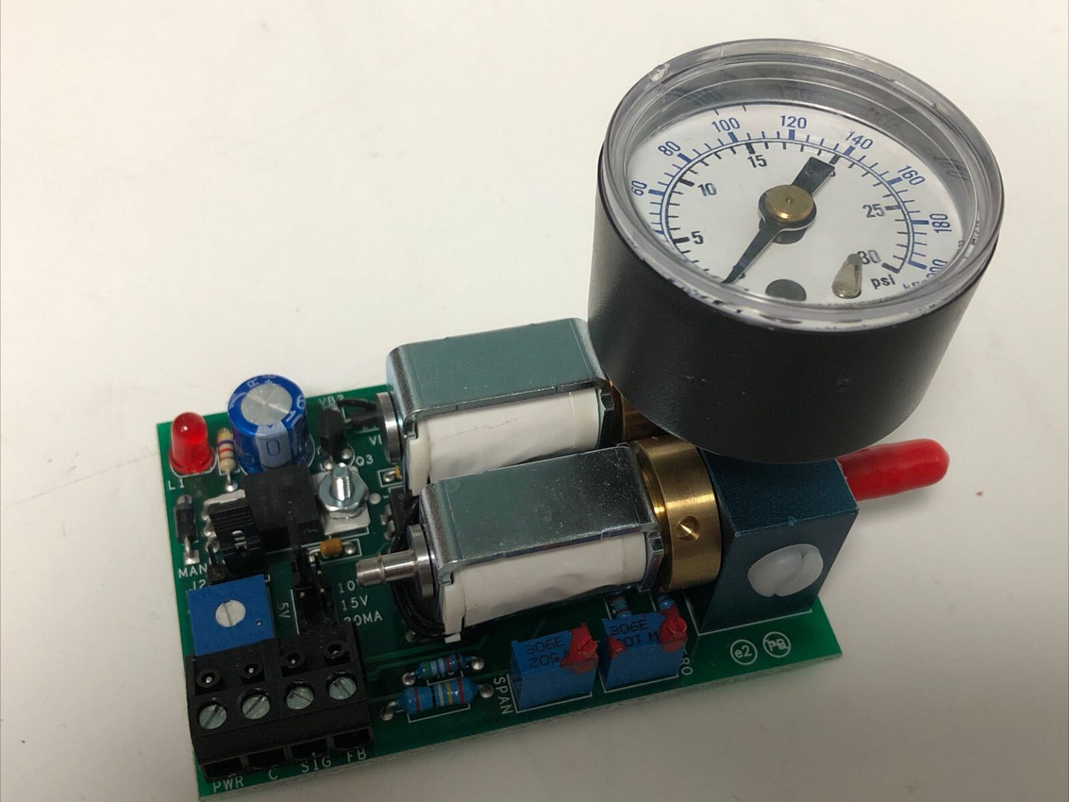 PXP2.3GFS Analog to Press-gauge & Failsafe - Electric to pneumatic transducer