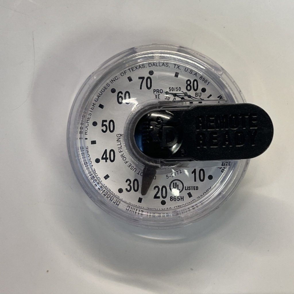 5AAAS02772 Propane Tank Sight Gauge Dial Fuel Remote Ready - R3D Dial