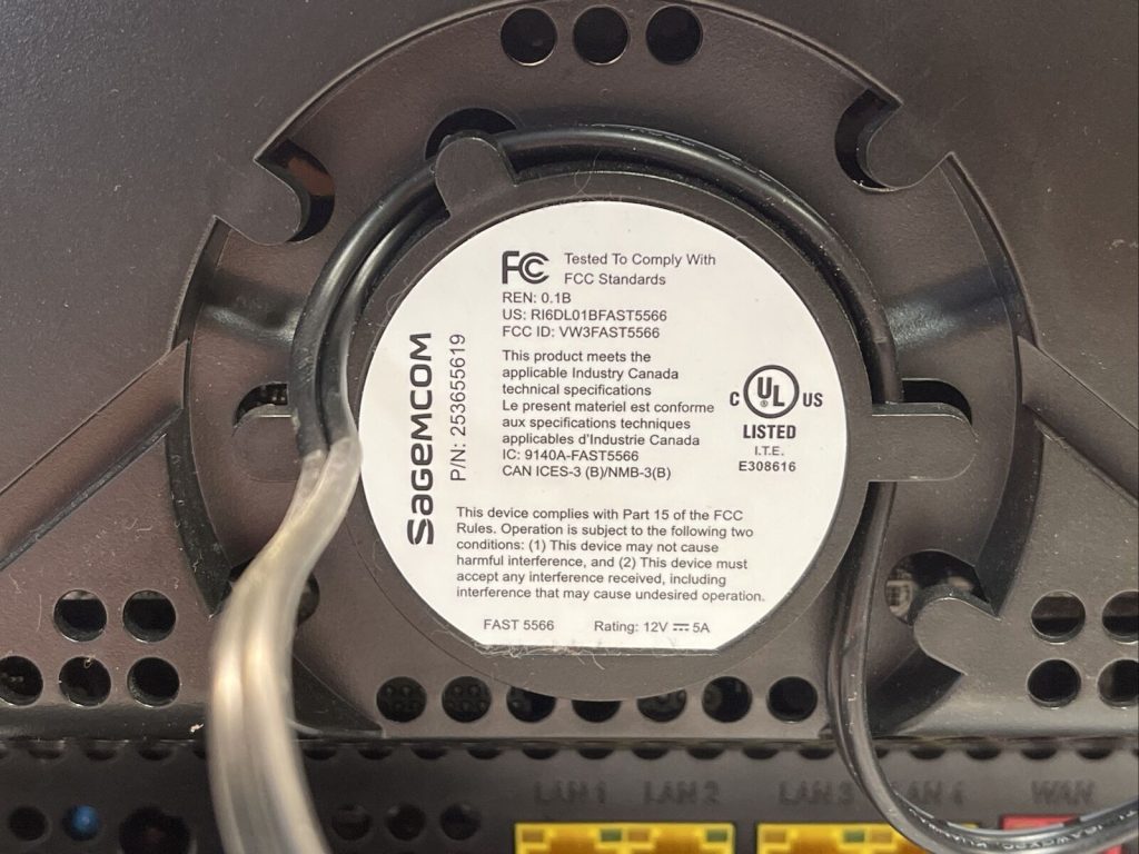 Sagemcom Fast 5566 Valerie Home Hub Modem & Wi-Fi Router - Black