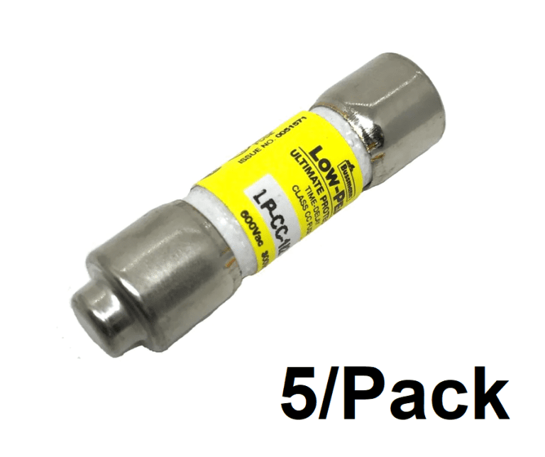 (5/Pack) ORIGINAL Bussmann LP-CC-1 Dual Element 600 Volt 6 AMP - OEM ...