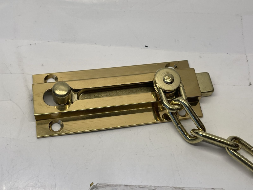 (Lot of 5) Safety Chain Door Lock Heavy Duty Latch Chain Door Lock