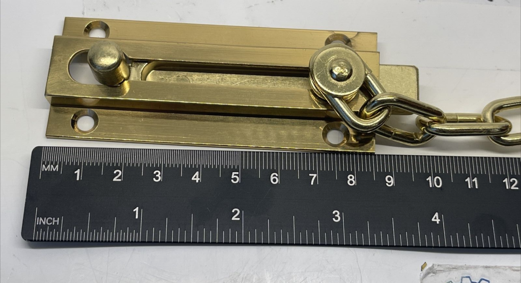 (Lot of 5) Safety Chain Door Lock Heavy Duty Latch Chain Door Lock