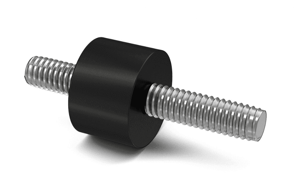 Rubber Vibration Stud Isolator - 0.752 x 1.917 in , Model: 1011093 , 3 ...