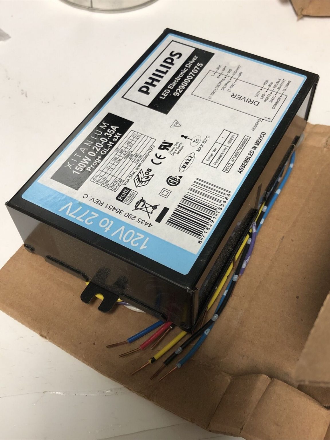 Xitanium LED Driver Outdoor Dimmable 150W 0.20-0.35A Prog+ GL-H SXt