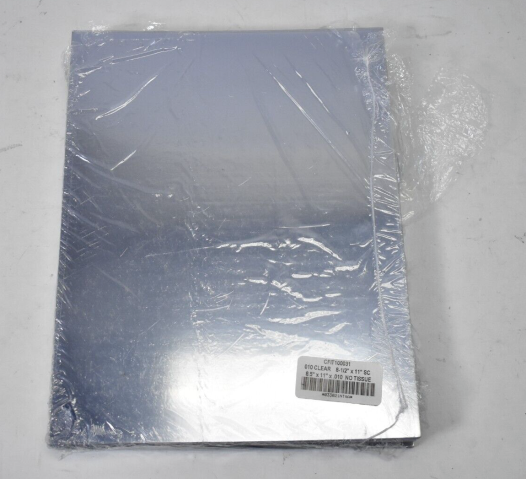LOT OF 300 Clear Report Covers 8-1/2" X 11" Square Corner CFIT100031 ...