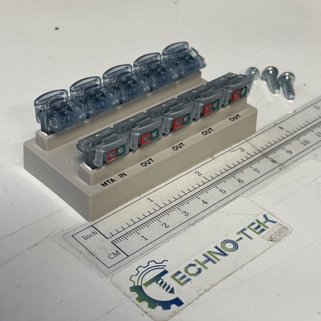 CHANNELL 10 PAIR GANG MINI ROCKER BRIDGING MODULE PHONE COMMONING BLOCK ...