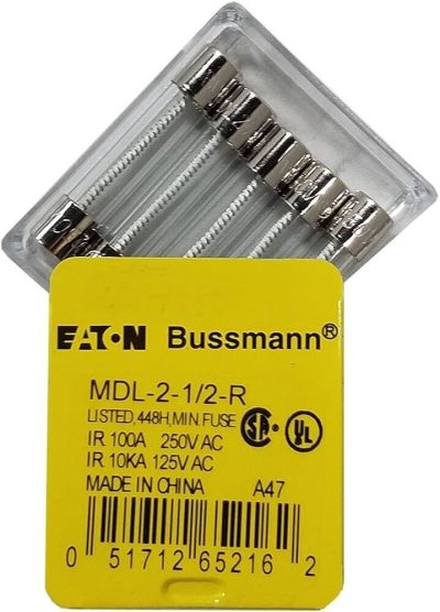 Bussmann MDL-2R, 2 Amp 250 Volt Time-Delay Fuse (15-Pack)