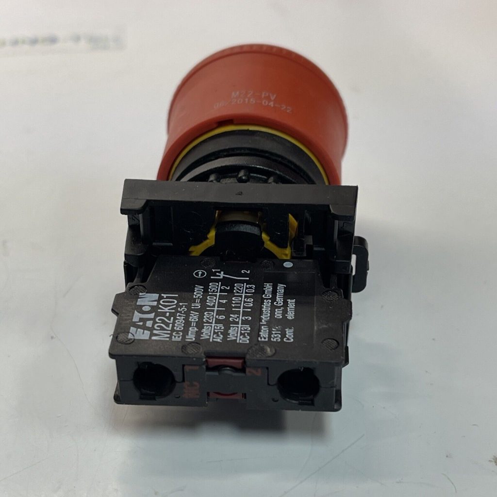 EATON M22PV Emergency Stop Push Button / Includes M22-K01