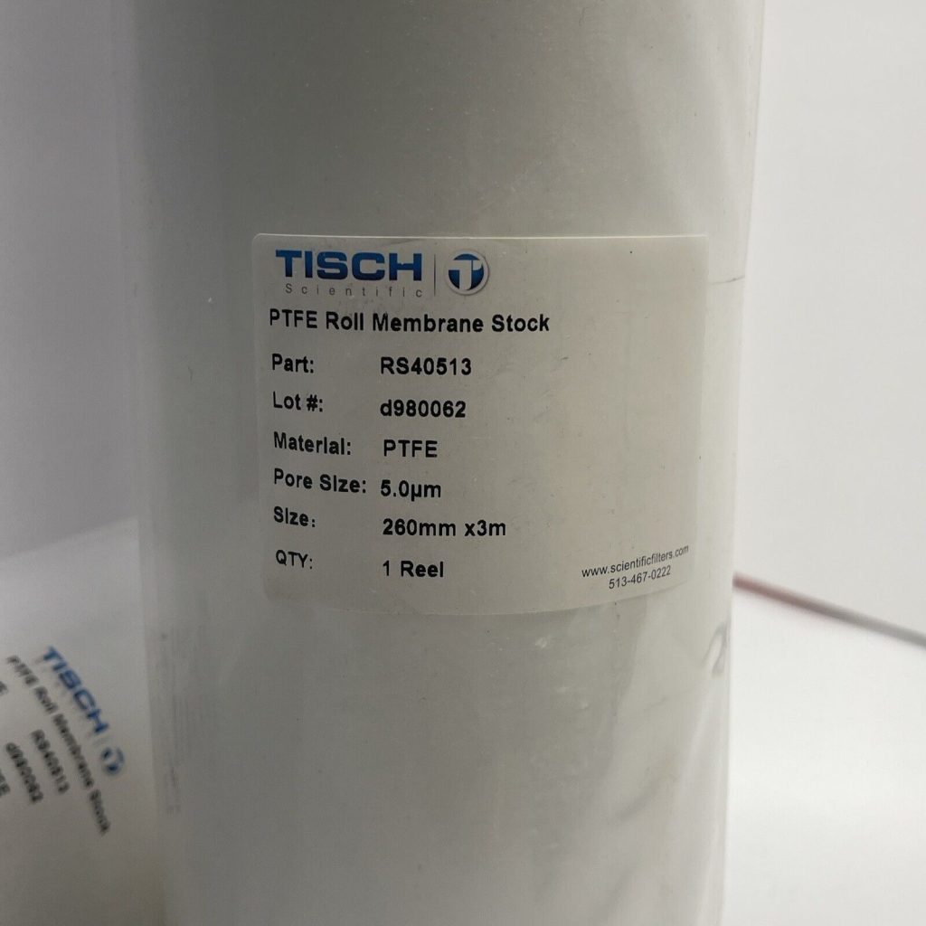 PTFE membrane roll stock, 5 um, 260mm x 3m, with PP substrate RS40513