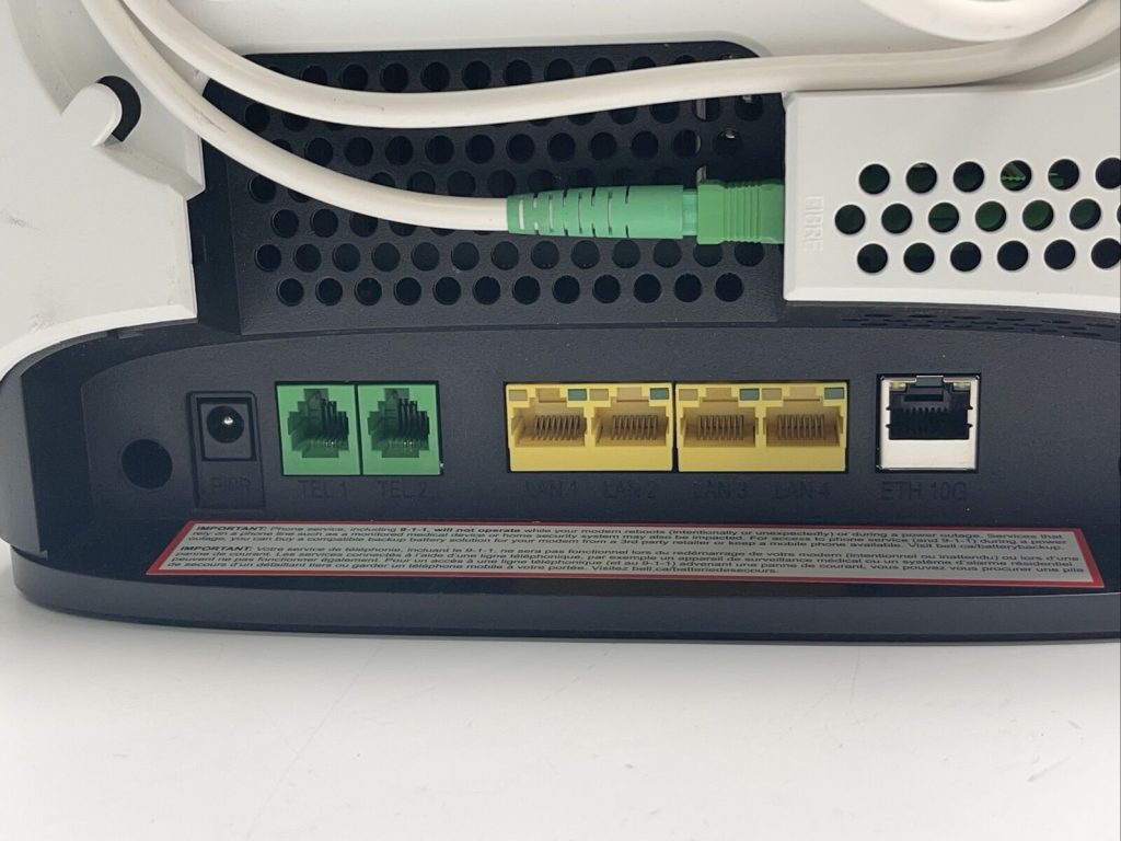 Bell Home Hub 4000 (Sagemcom fast 5689) WIFI 6 Fibre Modem