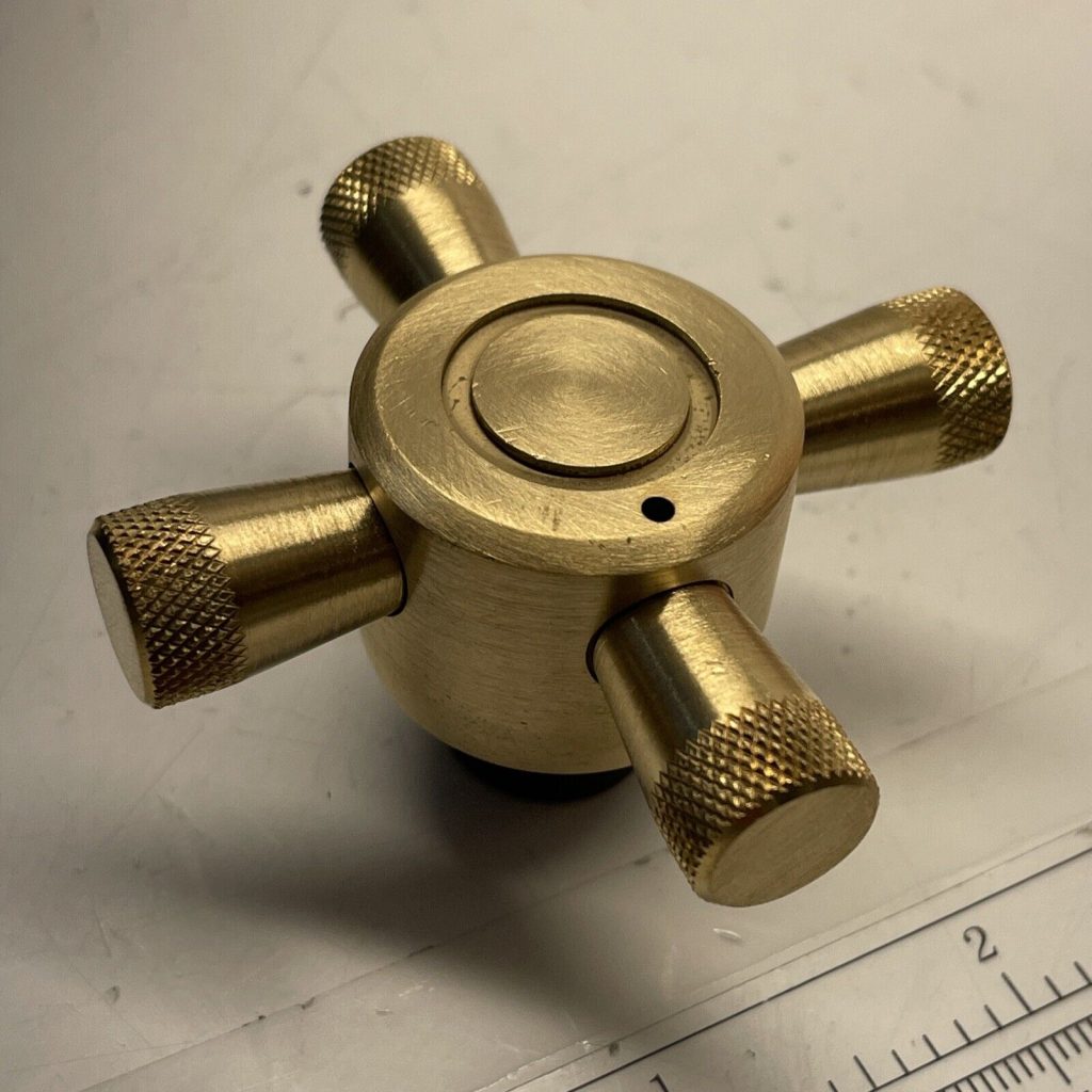 AGA Elise Brushed Brass Finish Control Knob