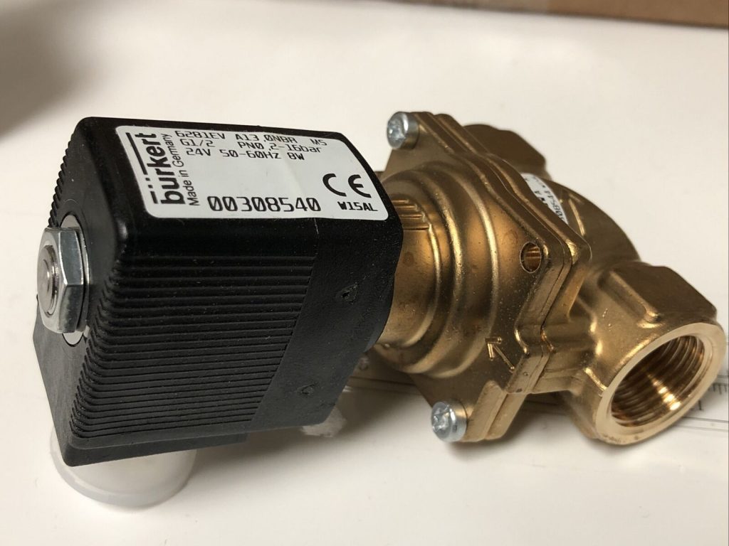 Burkert solenoid valve type 6281EV - Servo-assisted 2/2 way diaphragm ...