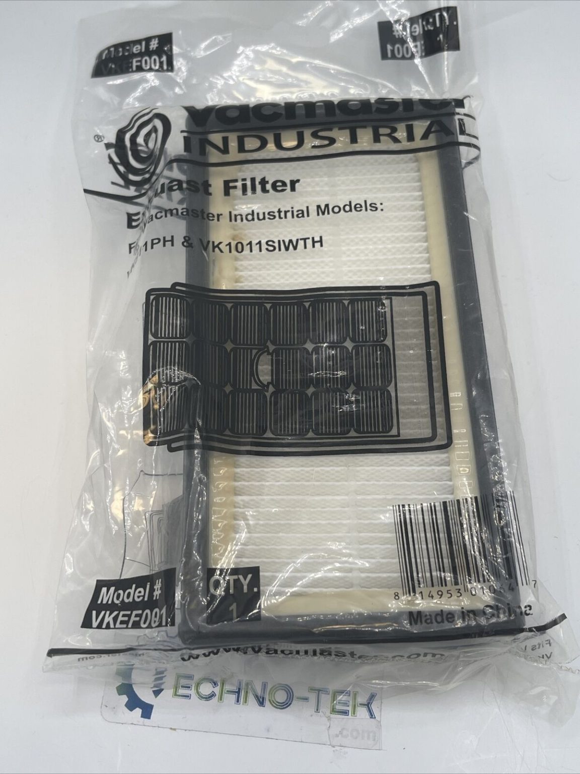 Genuine Vacmaster HEPA Material Exhaust Filter VKEF001