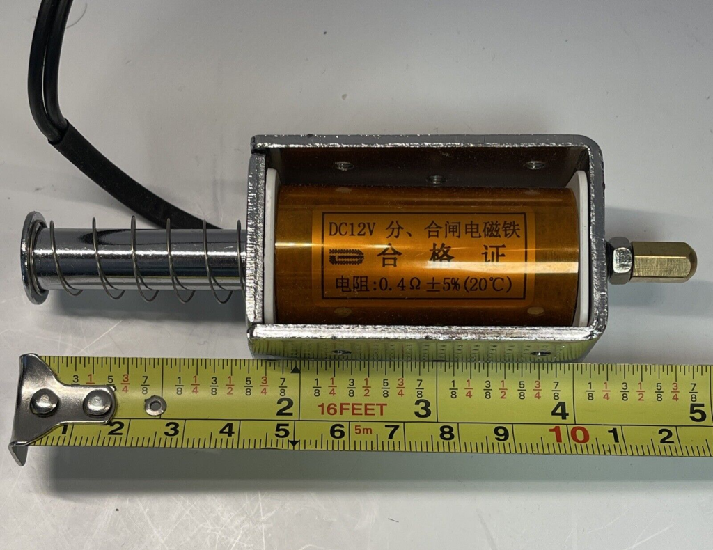 Open Frame Solenoid Actuator 12V DC 0.4Ohm DIY Automation