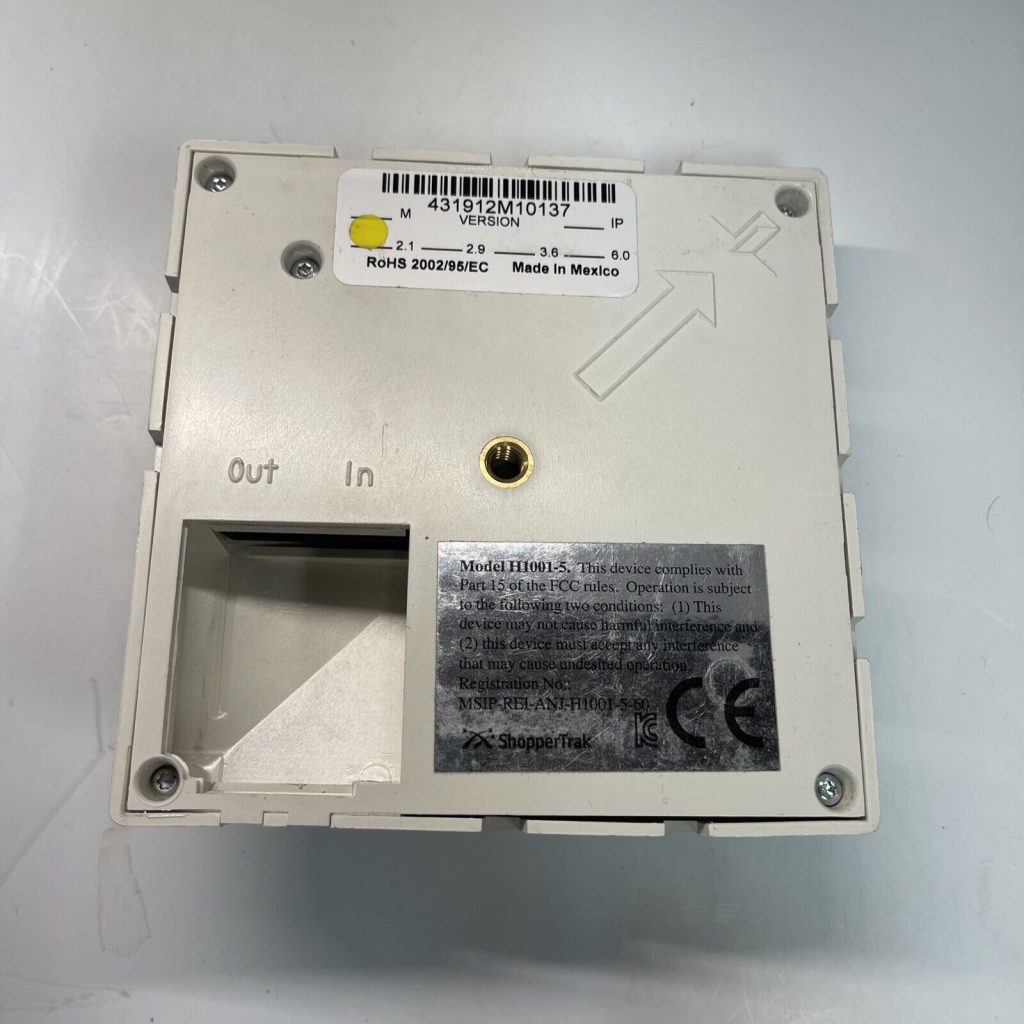 SHOPPERTRAK, H1001-5 SECURITY Camera / Shopper Counter