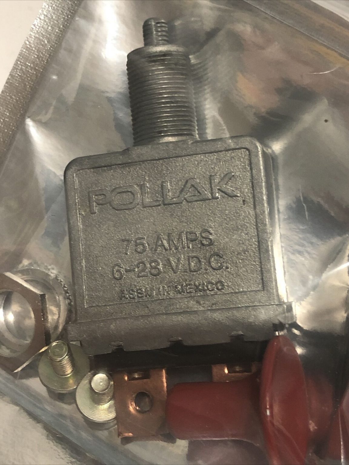 pollak Pull switches 75amps 6-28 VDC - NEW