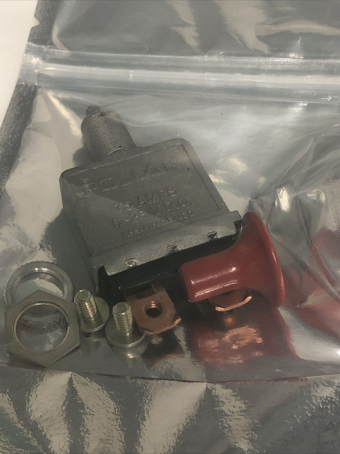 pollak Pull switches 75amps 6-28 VDC - NEW