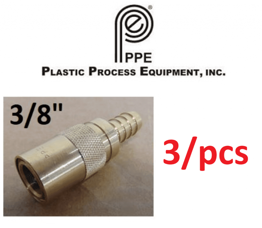 PPE PC-308 Quick Connect Coupling Brass 1/2" Hose 3/8" Body 3/pcs - GENUINE