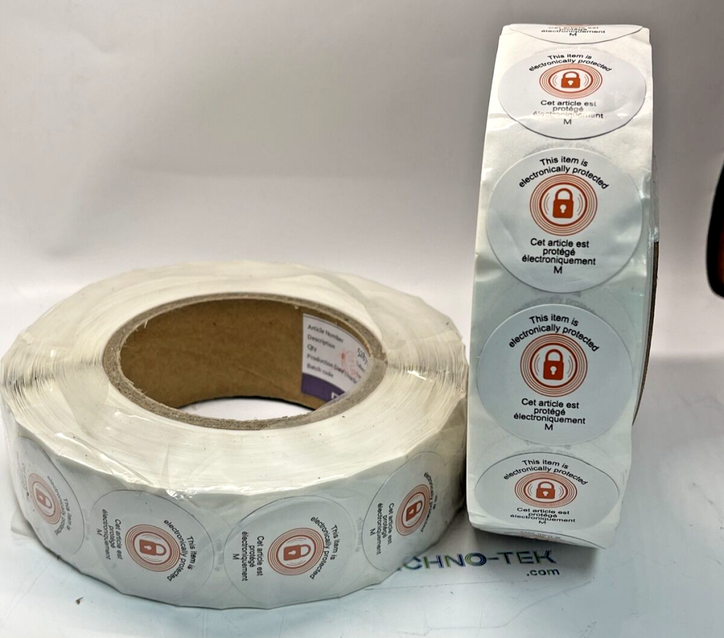 Roll of SECURITY LABELS "ELECTRONICALLY PROTECTED" 1000 Labels