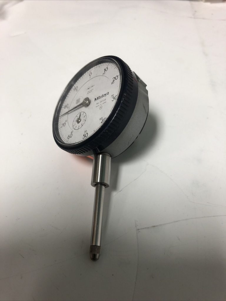 Mitutoyo 2416S Dial Indicator 0-1" Range, 0-100 Reading Dial, Lug Back - used