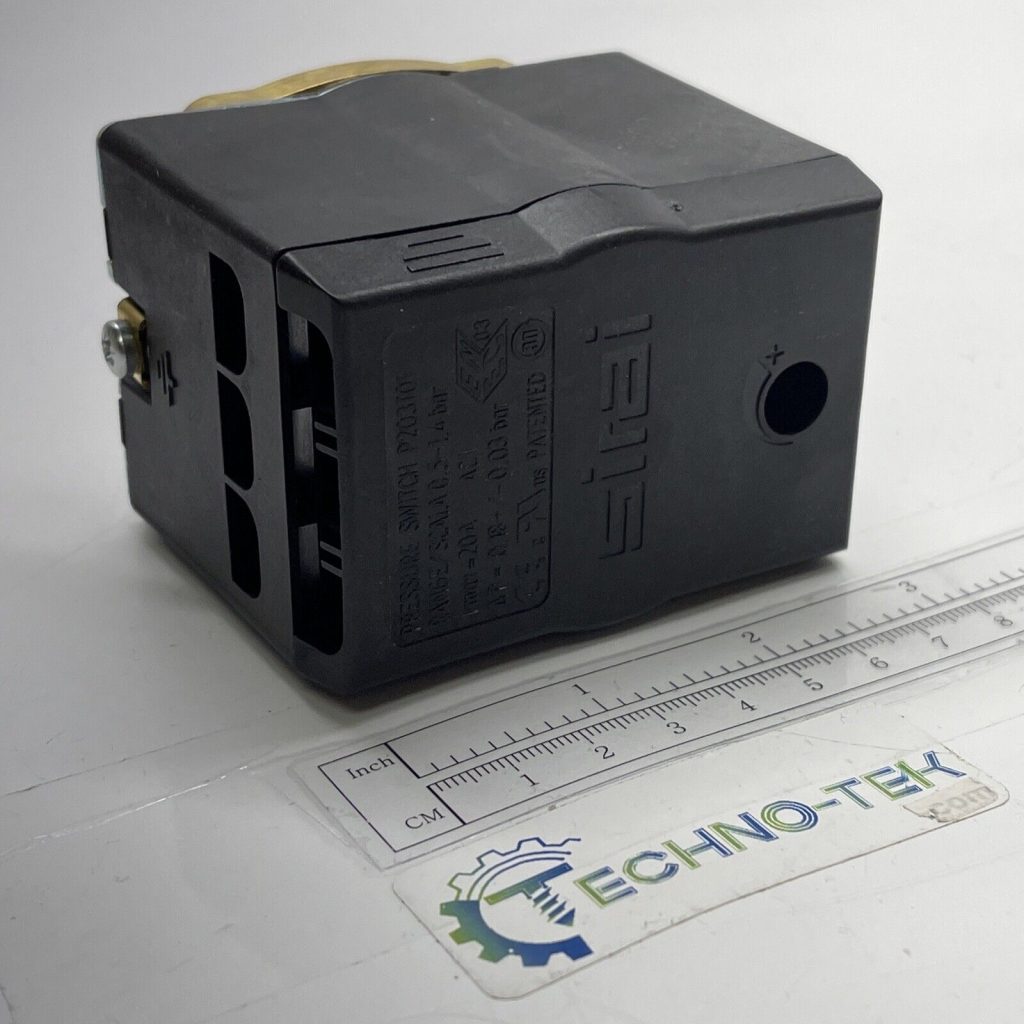 Sirai Pressure Switch Single Phase P203T01 2-Poles 20A 1/4" - P203T1B0
