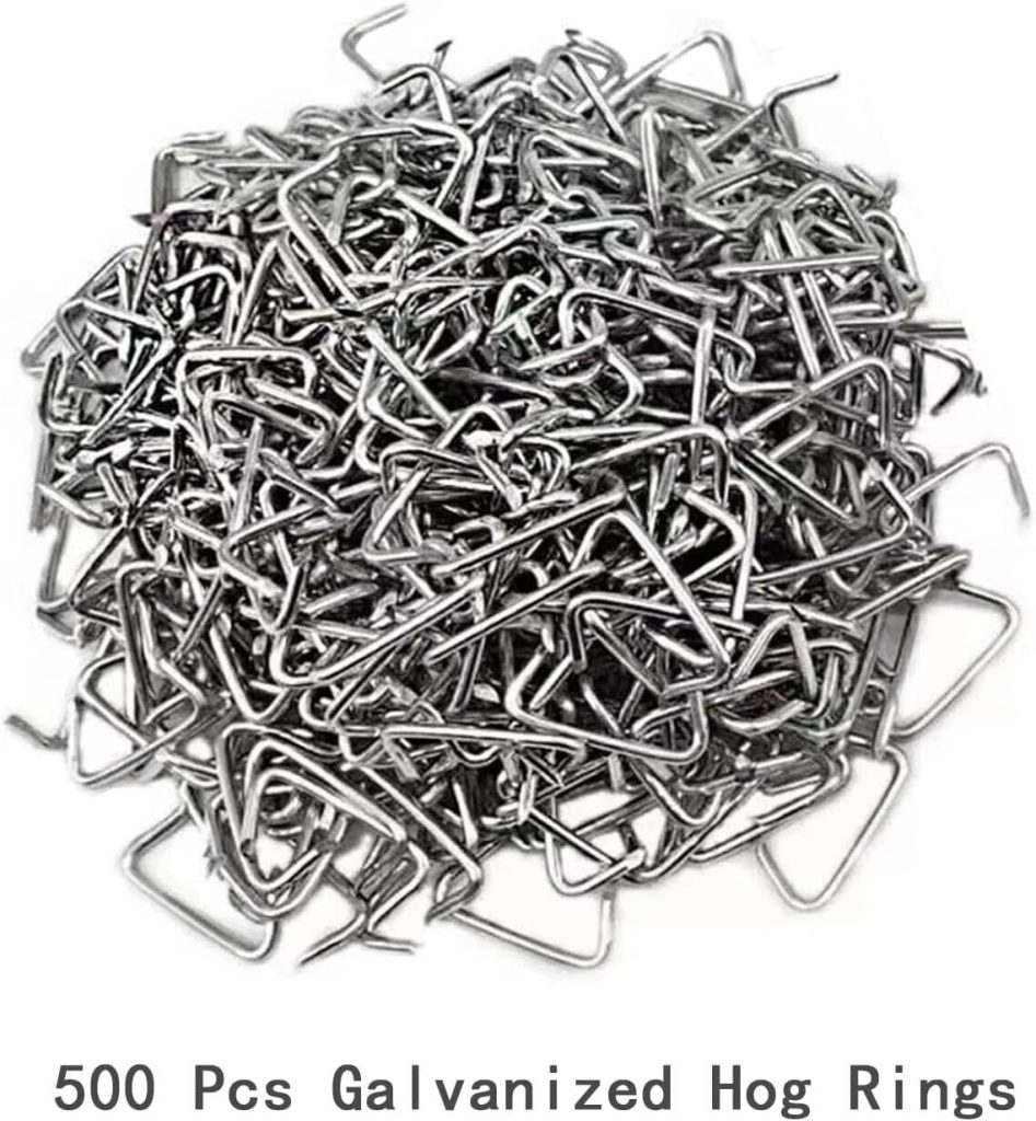 500 Galvanized Hog Rings, Professional Uphols